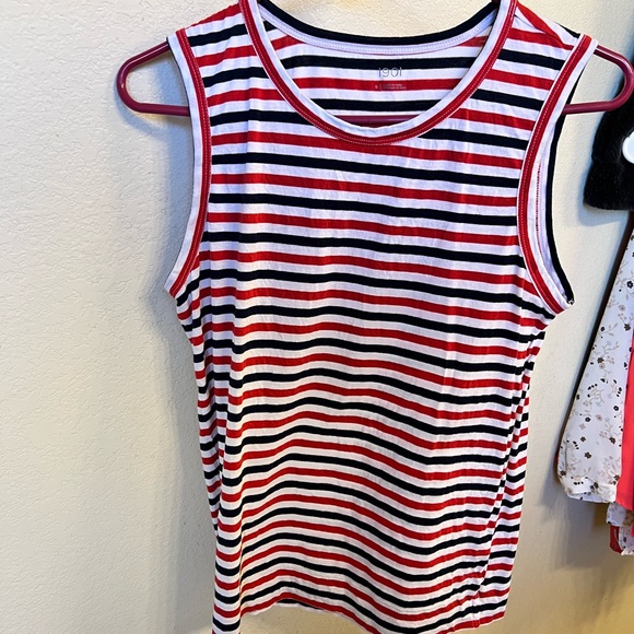 1901 | Tops | 91 Red White And Blue Tank | Poshmark